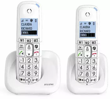 ALCATEL E260 S. Voice Duo – Schnurloses DECT-Telefon mit ...