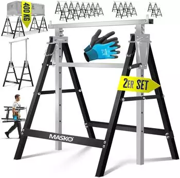 VEVOR 4-in-1-Rollenständer 200kg, höhenverstellbar 84-127cm Rollenbock ...