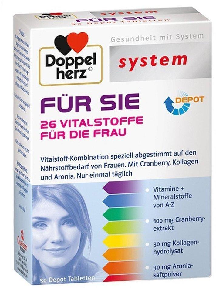 Doppelherz system Für Sie Depot Tabletten (30 Stk.) Test - ab 6,54