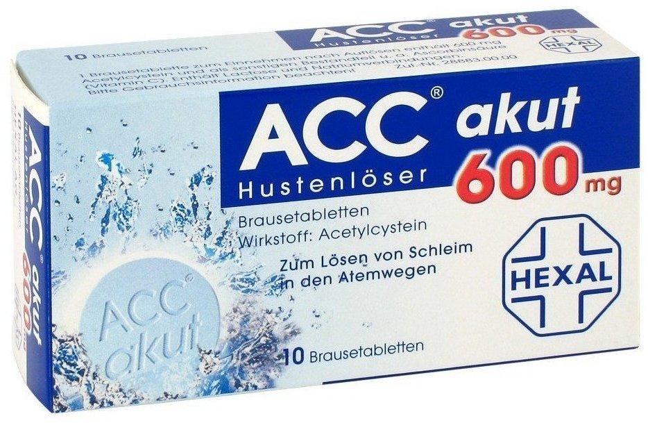 ACC Akut 600 Brausetabletten (10 Stk.) Test - 35/100 (mangelhaft)