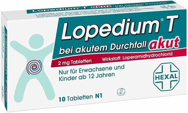 Lopedium T Akut Bei Akutem Durchfall Tabletten (10 Stk.) Test - 100/100 ...