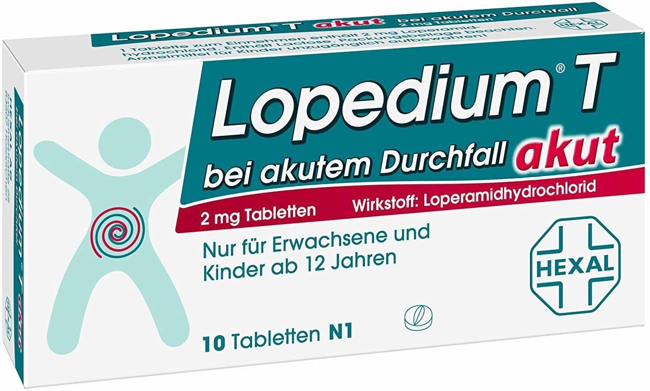 Lopedium T Akut Bei Akutem Durchfall Tabletten (10 Stk.) Test - 100/100 ...