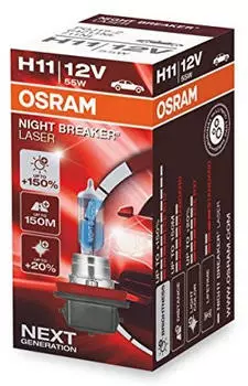 Osram NIGHT BREAKER 220, H7, +220% mehr Helligkeit, Halogen ...
