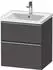Duravit D-Neo mit 2 Auszügen Griff Edelstahl Gebürstet 584 x 625 x 452 ...