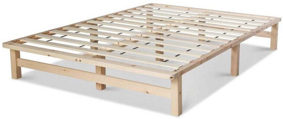 Homestyle4u Massiv-Futonbett 140x200cm Bettgestell
