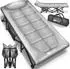 tillvex Extra-wide camping bed, 210 cm, grey Feldbett ab 89,99€