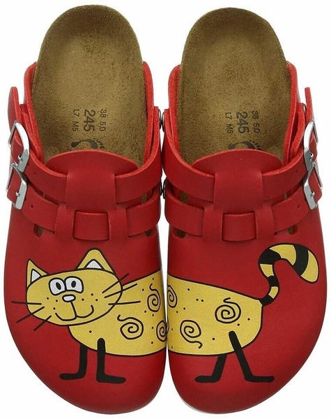 Birkenstock Clog Kay Superlauf, Birko-Flor, Cat Red Pantolette
