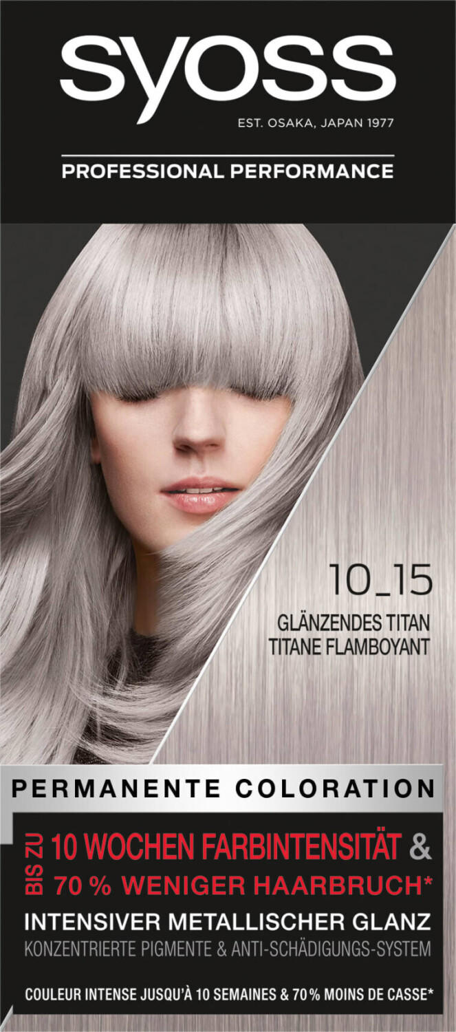 syoss Classic Permanente Coloration 10-15 glänzendes Titan - Angebote ...