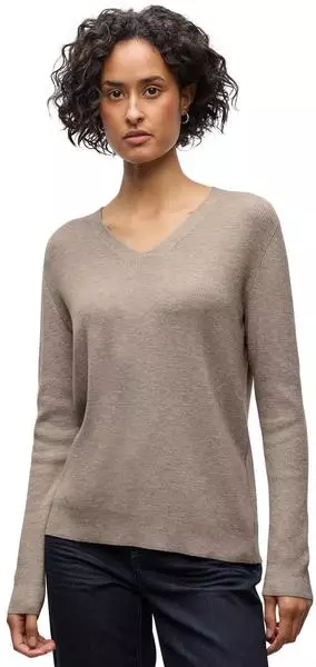 Street One Damen Basic V-Neck Pullover