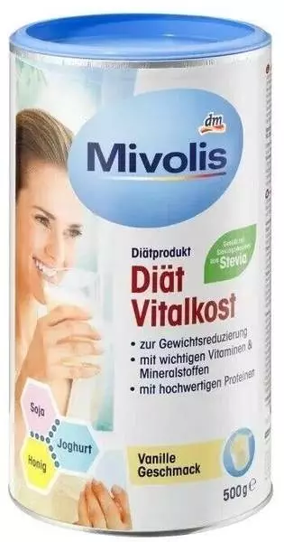 Mivolis Diät Vitalkost Vanille Geschmack Test - 8/100 (mangelhaft)