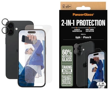 PanzerGlass 2-in-1 Protection, Glass, Lens Protector für Apple iPhone ...