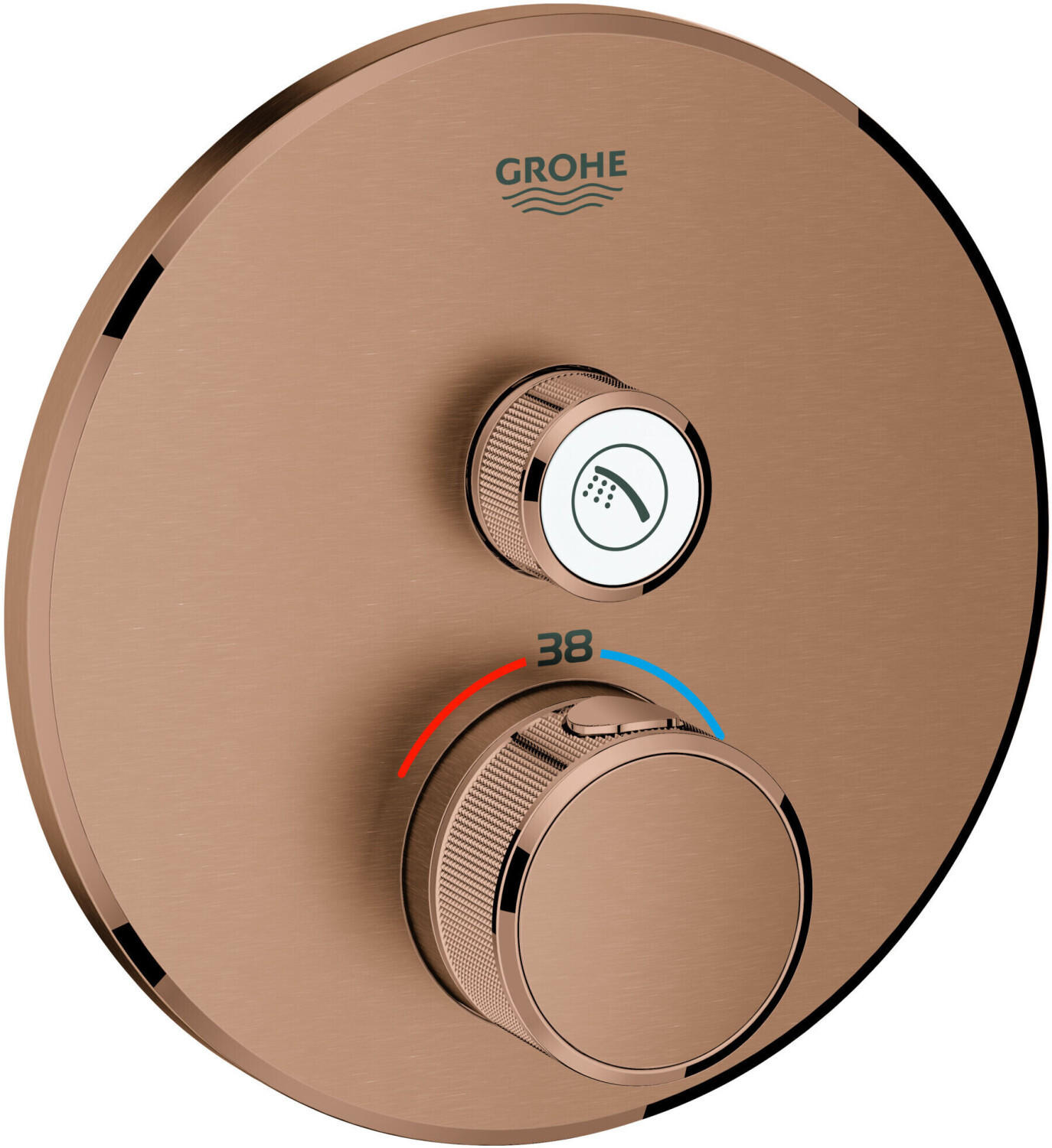GROHE Grohtherm SmartControl Thermostat mit 1 Absperrventil warm sunset ...