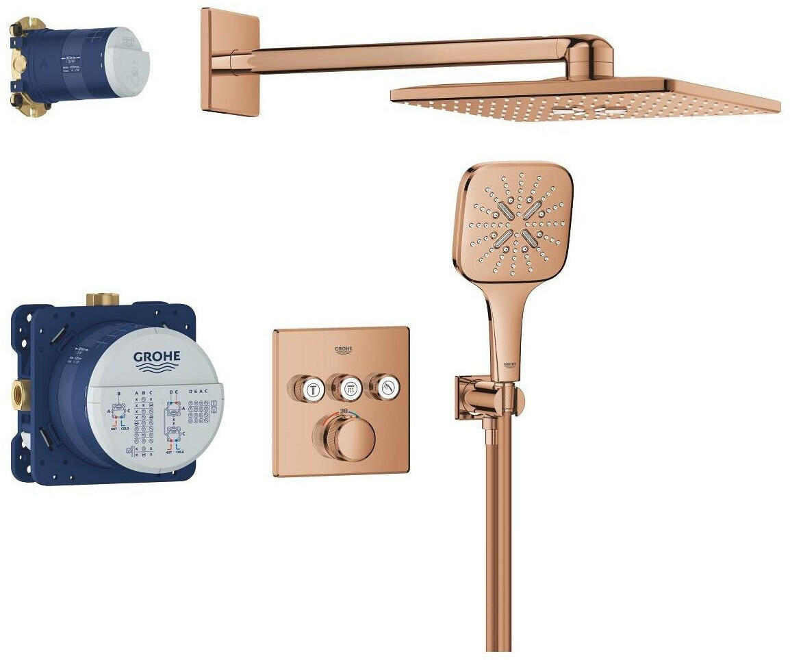GROHE Grohtherm SmartControl Duschsystem Unterputz mit Rainshower ...