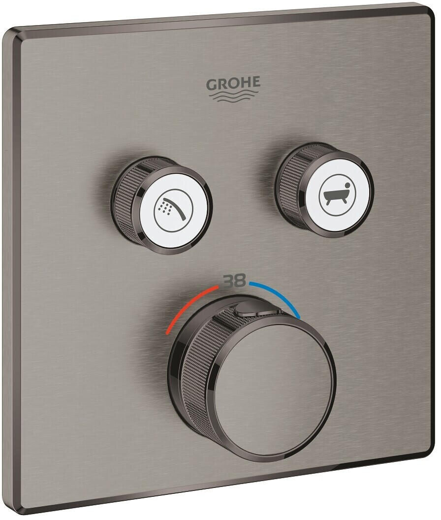 GROHE Grohtherm SmartControl hard graphite gebürstet (29124AL0) - ab ...