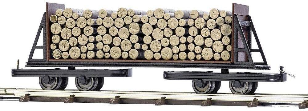 Busch Modellbau - Drehgestell-Stirnwandwagen mit Holzladung (12247 ...