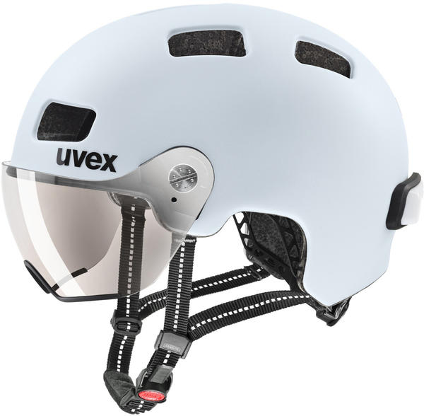 uvex rush visor - leichter City-Helm für Damen und Herren - mit Visier ...