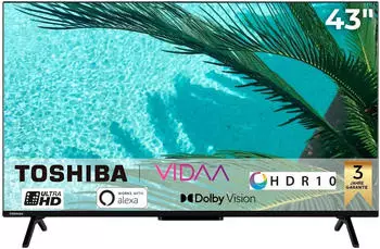 Toshiba 32LV3E63DAZ 32 Zoll Fernseher/VIDAA Smart TV (Full HD, HDR, Triple-Tuner, Bluetooth ...