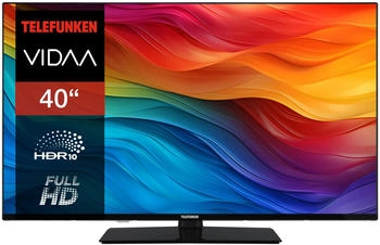 TELEFUNKEN Fernseher 40 Zoll Smart TV VIDAA XF40VP750M-W Full HD ...
