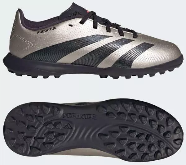 Adidas Predator 24 League TF Kids (IF6414) platinum metallic/aurora ...