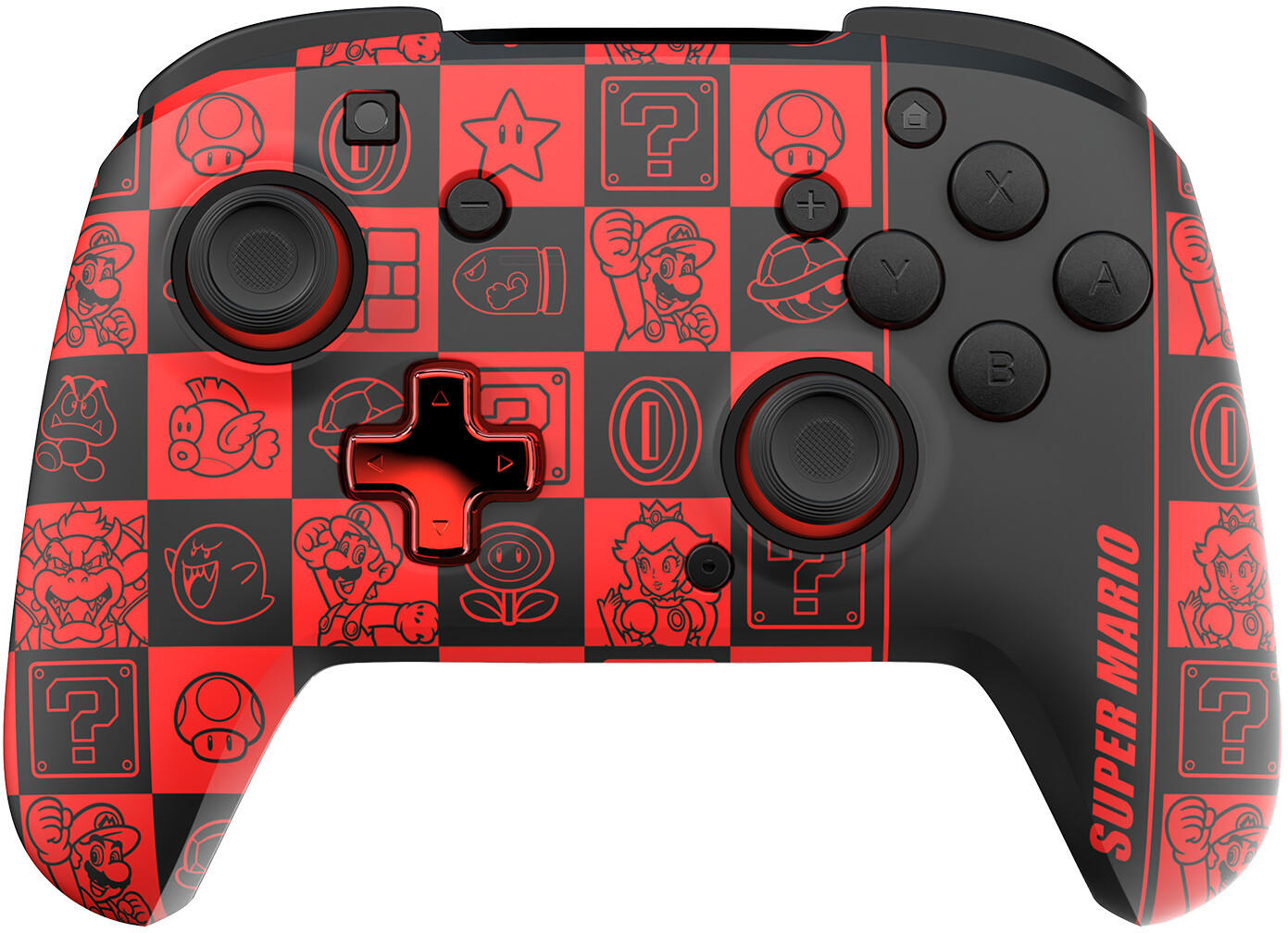 PDP Switch Rematch Glow Wireless Controller Super Mario. Super Icons ...