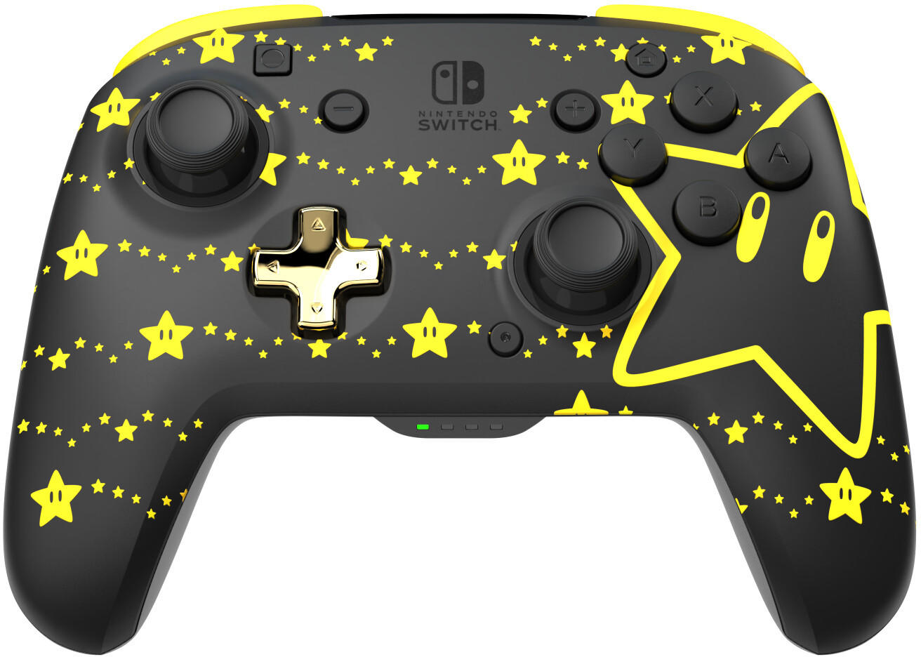 PDP Switch Rematch Glow Wireless Controller Super Mario: Stars Glow In ...