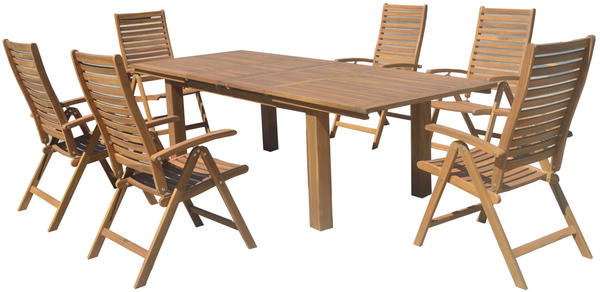 Outflexx Esstischgarnitur FSC-Akazienholz natur/beige - Angebote auf ... Outflexx Esstischgarnitur FSC-Akazienholz natur/beige - Angebote auf ...