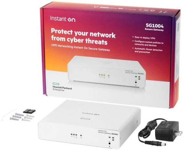 HPE Networking Instant On Secure Gateway 4-port Gigabit SG1004 EU en (4 Ports), Netzwerk Switch ...