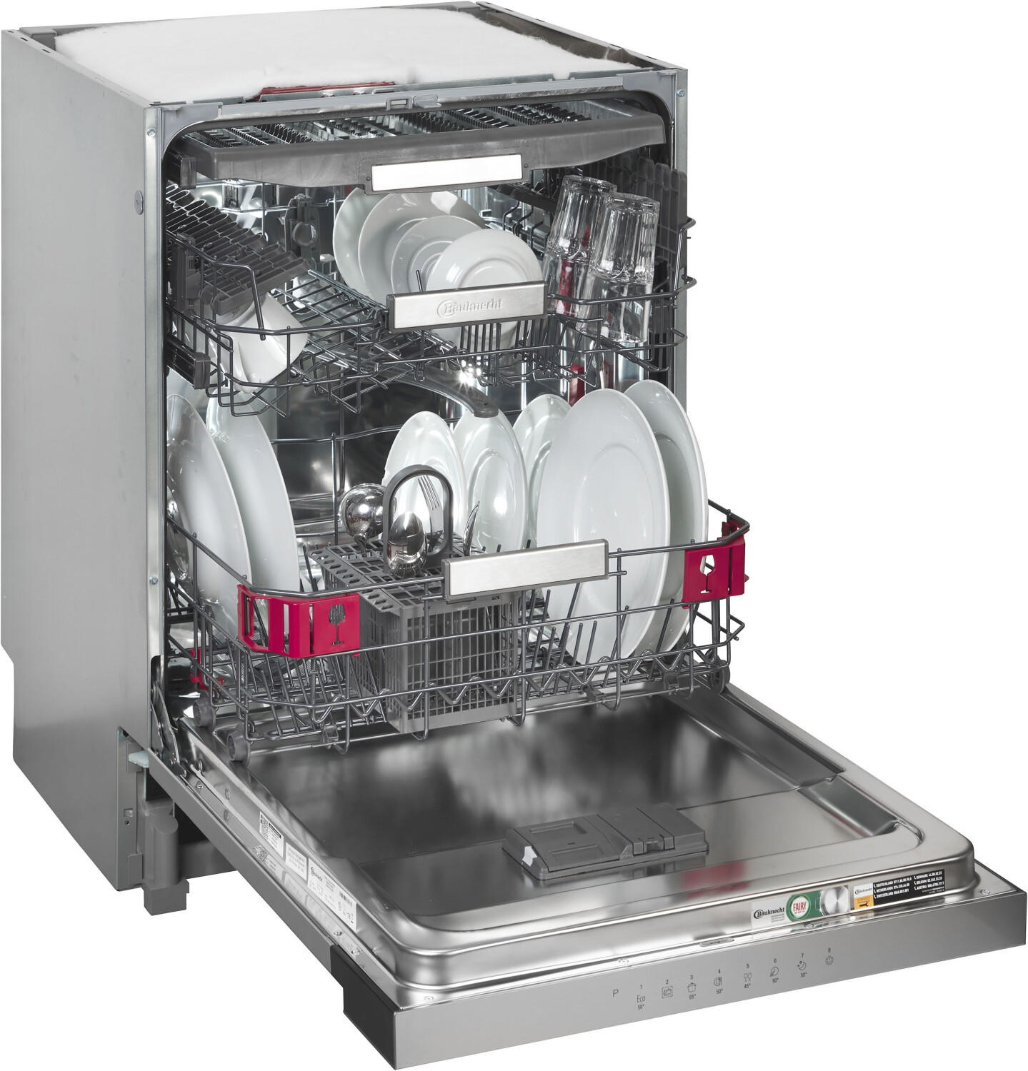 BAUKNECHT teilintegrierbarer Geschirrspüler OBBC Ecosilent 8650, 14 ...