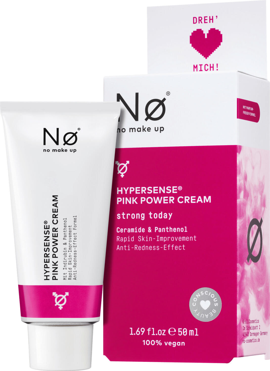 Nø Cosmetics HyperSense PinkPower strong today (50ml) Tagescreme