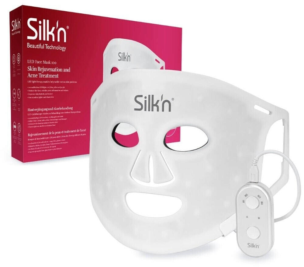 Silk'n Gesichtsmaske mit LED-Lichttherapie (rot, blau, gelb und violett ...