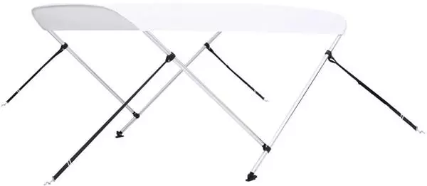 vidaXL 2-Bow Bimini Top mit Edelstahl-Clip Bootsverdeck Boot Verdeck ...