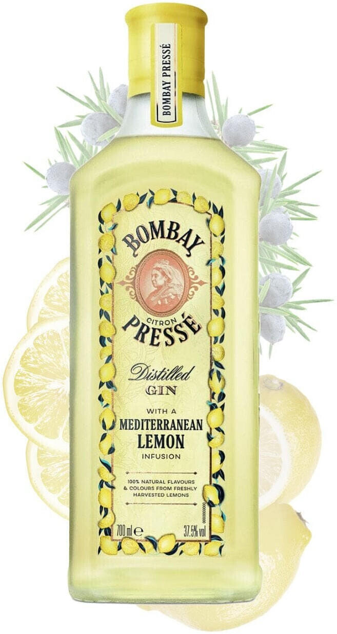 Bombay Sapphire Citron Pressé Mediterranean Lemon Distilled Gin 0,7l 37 ...