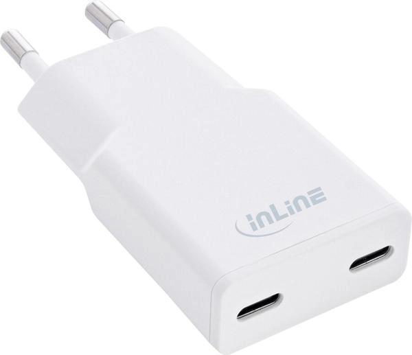 InLine USB Netzteil Ladegerät Dual USB-C PD PPS 30W weiß (31509C) - ab ...