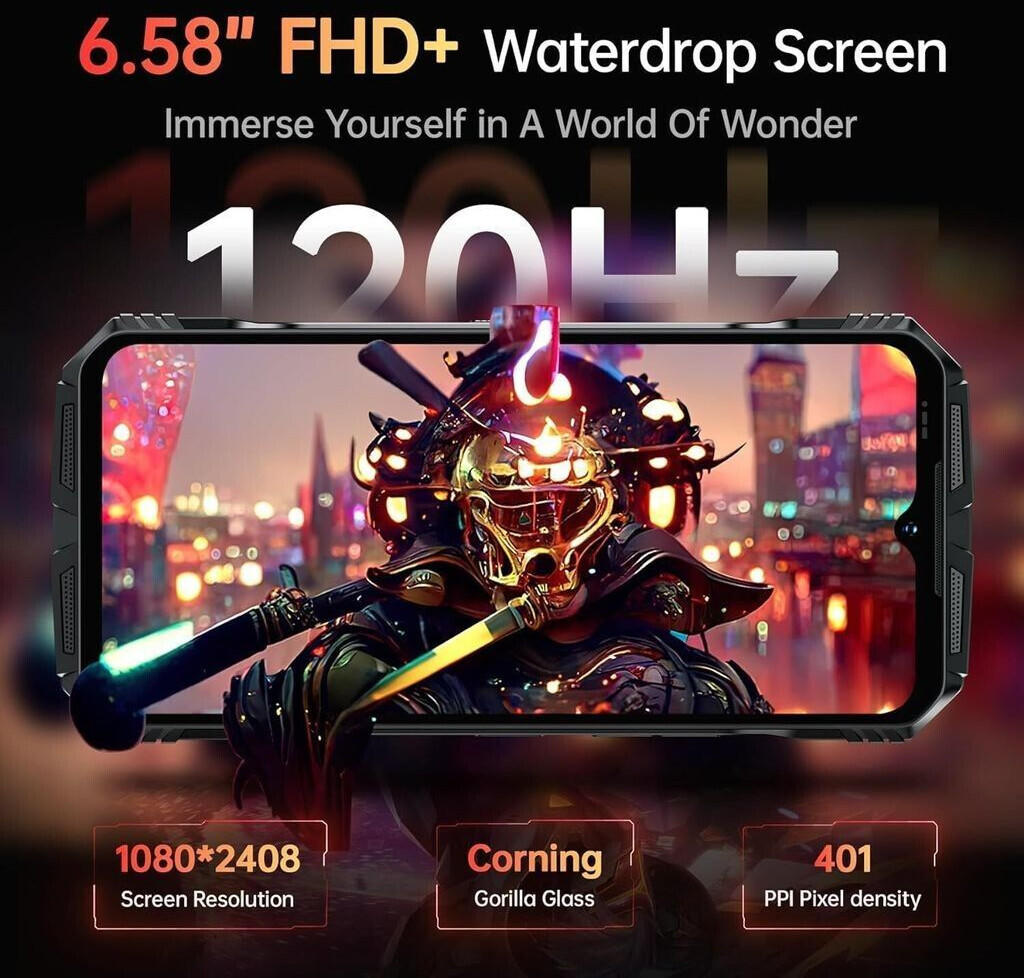 DOOGEE S118 Outdoor Smartphone Android 14 (2024), 20GB RAM+512GB ROM Outdoor Handy Ohne Vertrag ...