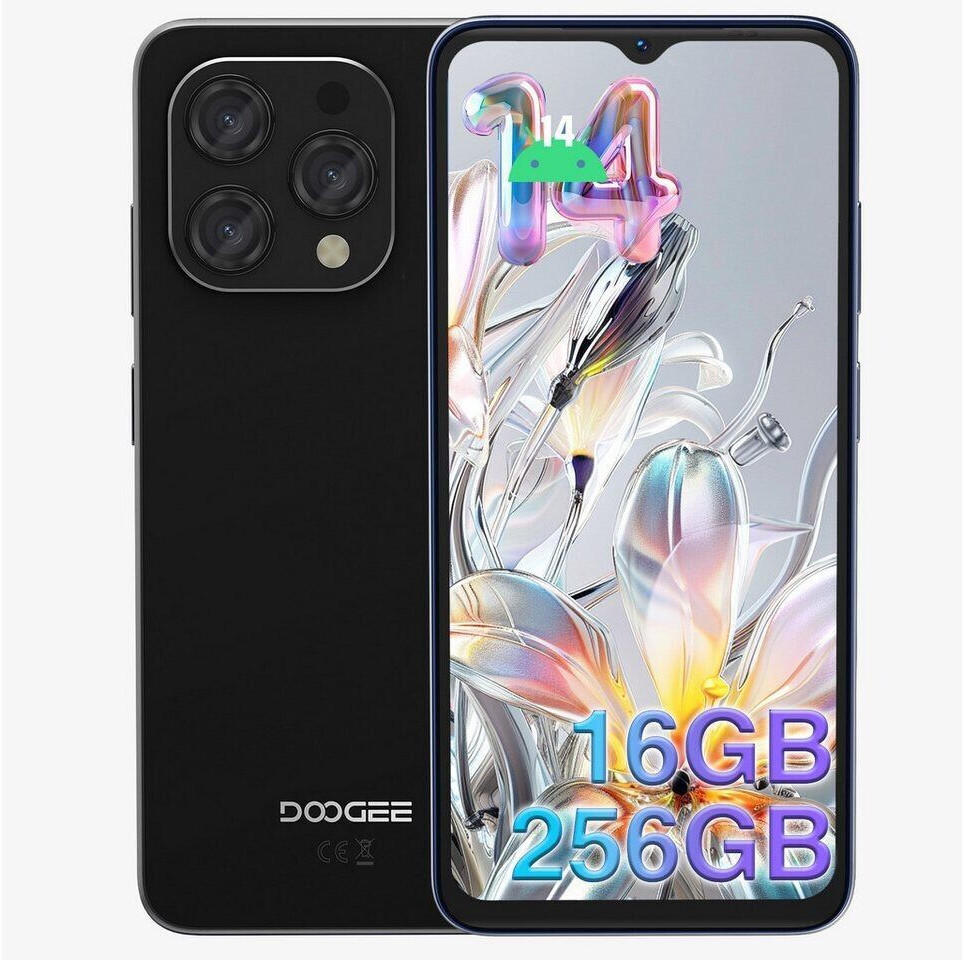 DOOGEE N55 Pro(16GB+256GB) Android 14 Smartphone Ohne Vertrag 6.56" HD+ ...