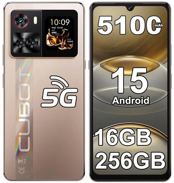 Cubot X100 5G Smartphone (17,47 cm/6.88 Zoll, 256 GB Speicherplatz, 64 ...