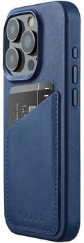mujjo Lederhülle Wallet iPhone 15 Pro blau - MUJJO-CL-040-BL Handy-Case ...