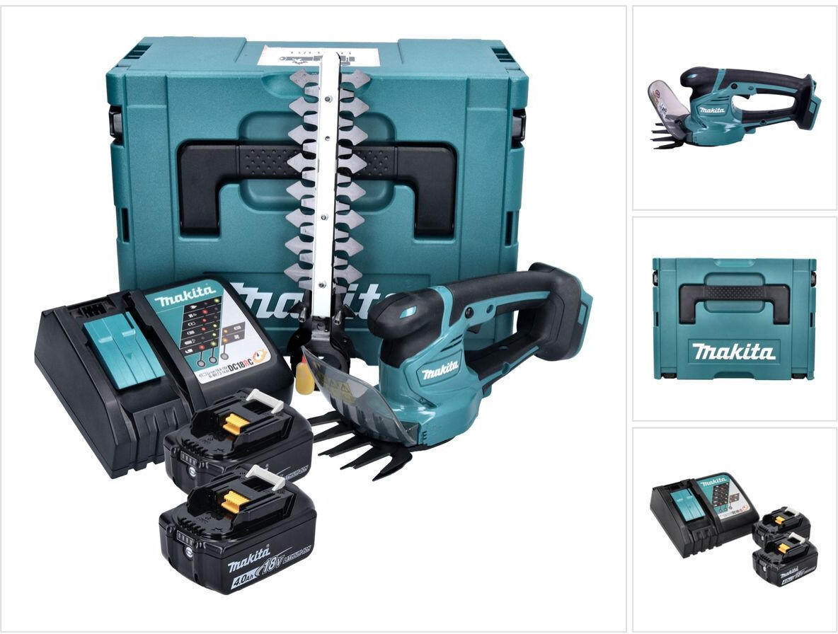 Makita DUM 111 RMXJ Akku 18 V + 2x Akku 4,0 Ah + Ladegerät + Makpac ...