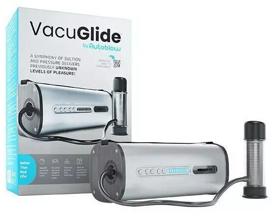 Autoblow Vacuglide Masturbator, Silber, Einheitsgröße