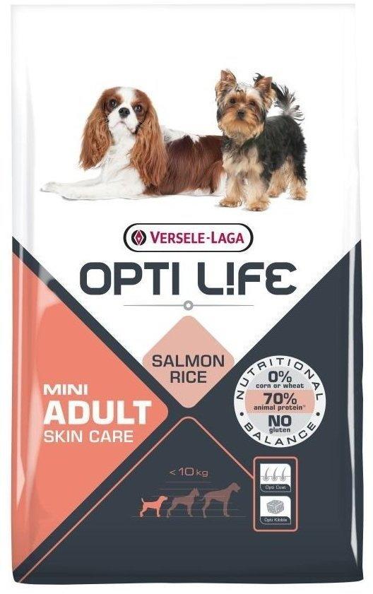 Versele-Laga Opti Life Adult Skin Care Mini Dog Dry food salmon/rice (7 ...