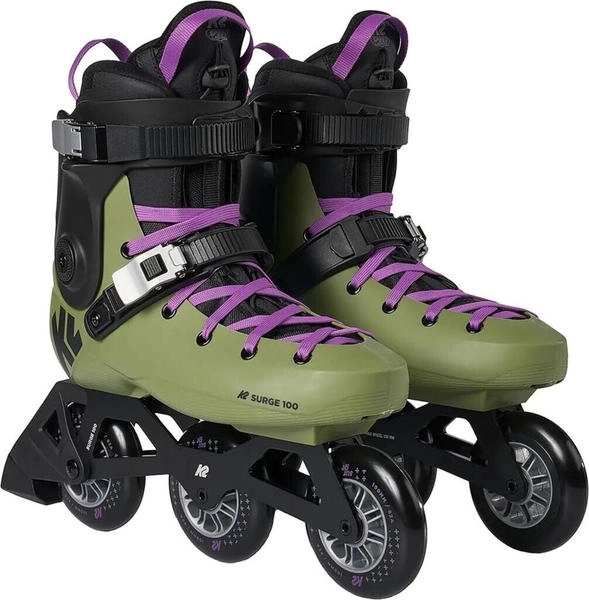 K2 Skates Surge 100 Hardboot Inline Skates Unisex – Erwachsene — Olive ...
