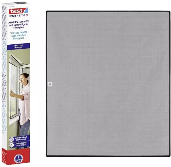 tesa Insect Stop Clip On - Fliegengitter zum Einklicken in PVC-Fenster ...