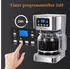 Taylor Swoden Pewter mit Timer,1.5L Filterkaffeemaschine Tropf-Stopp ...