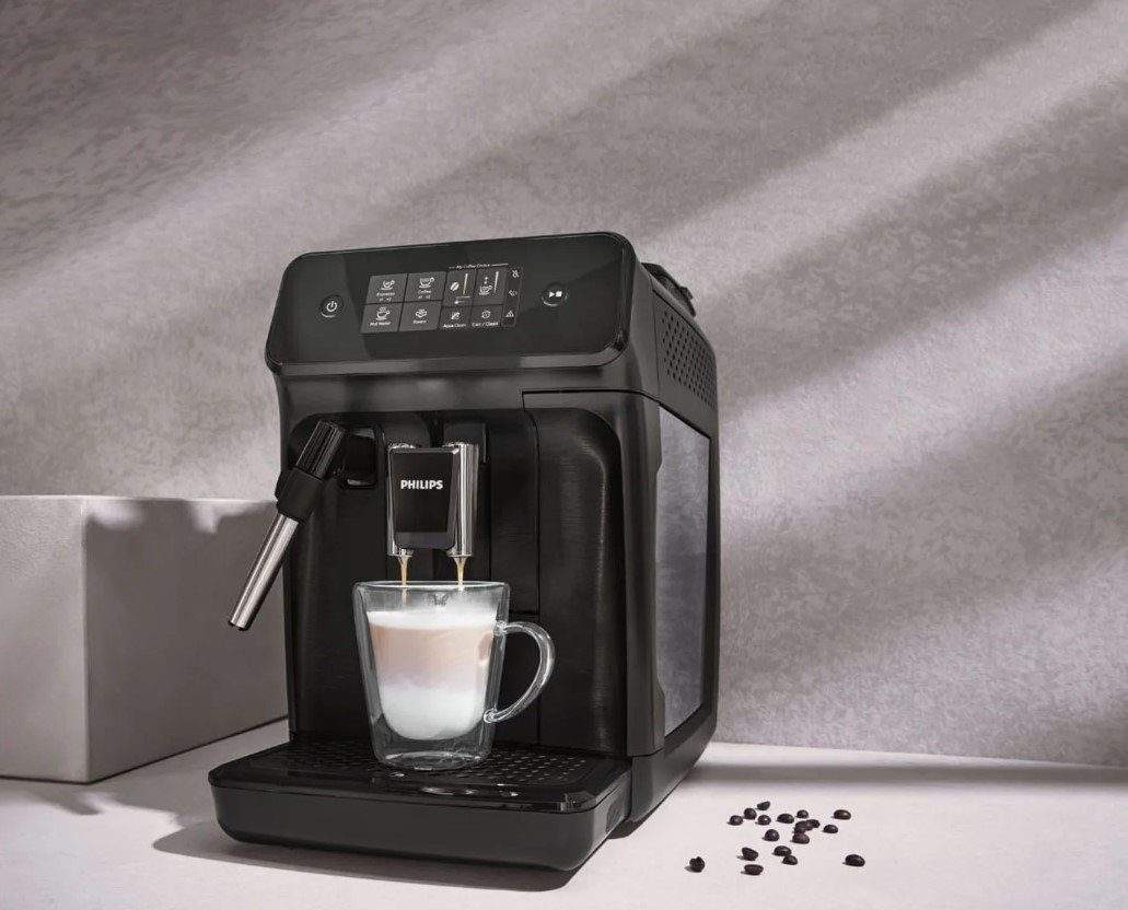Philips EP1220/00 Serie 1200 Espresso-Kaffeeautomaten, mattes Schwarz ...