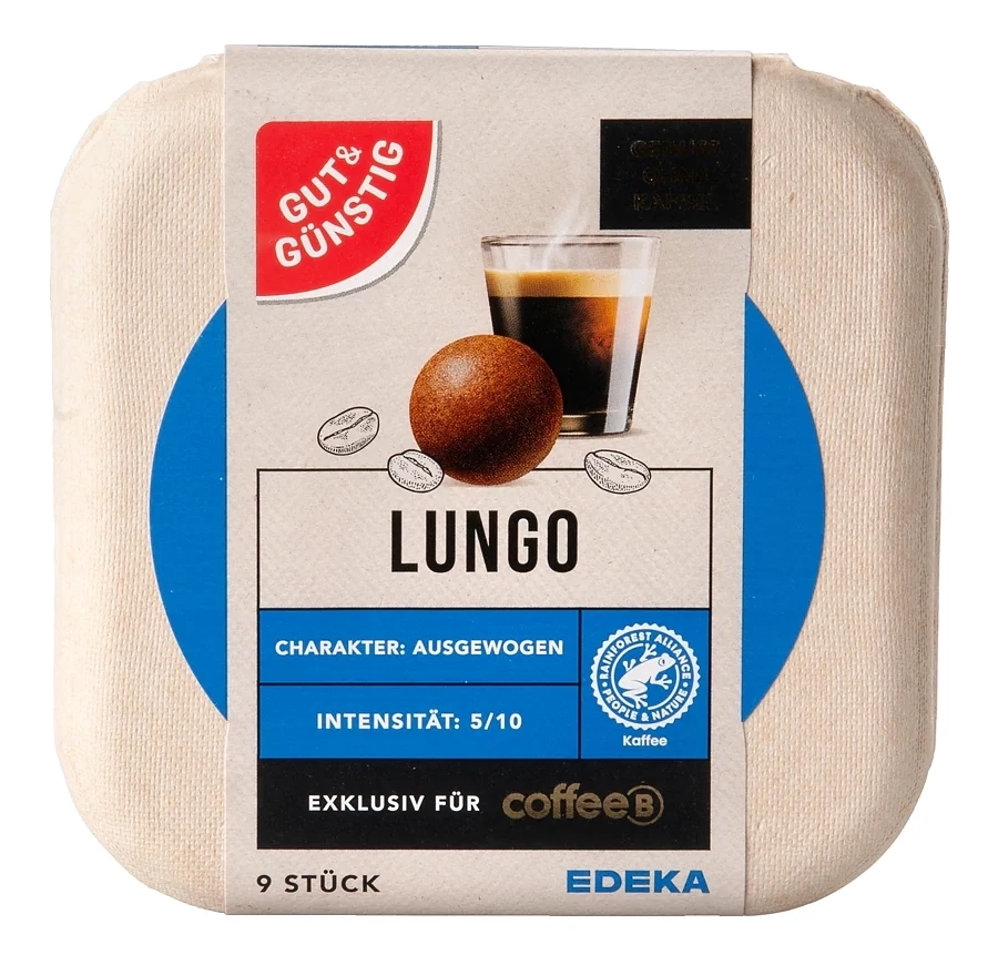 Edeka Gut & Günstig Lungo Exklusiv für CoffeeB Test - 67/100 (befriedigend)