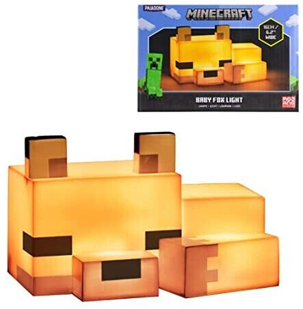 Minecraft Fuchs Nachtlicht - Offiziell lizenziert, Süße Lampe, Geschenk ...