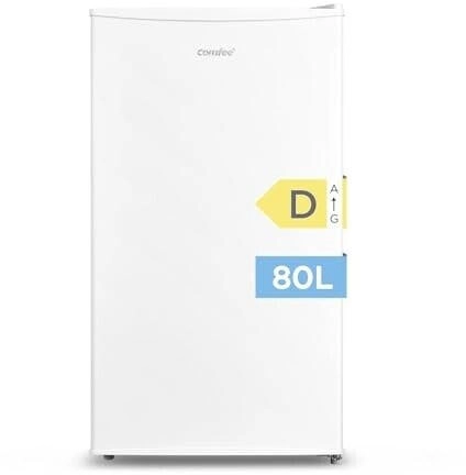 Comfee RCD80WH3(E) Kühlschrank mit Gefrierfach/ 80L Kleiner Kühlschrank/mit 12 L Gefrierfach ...