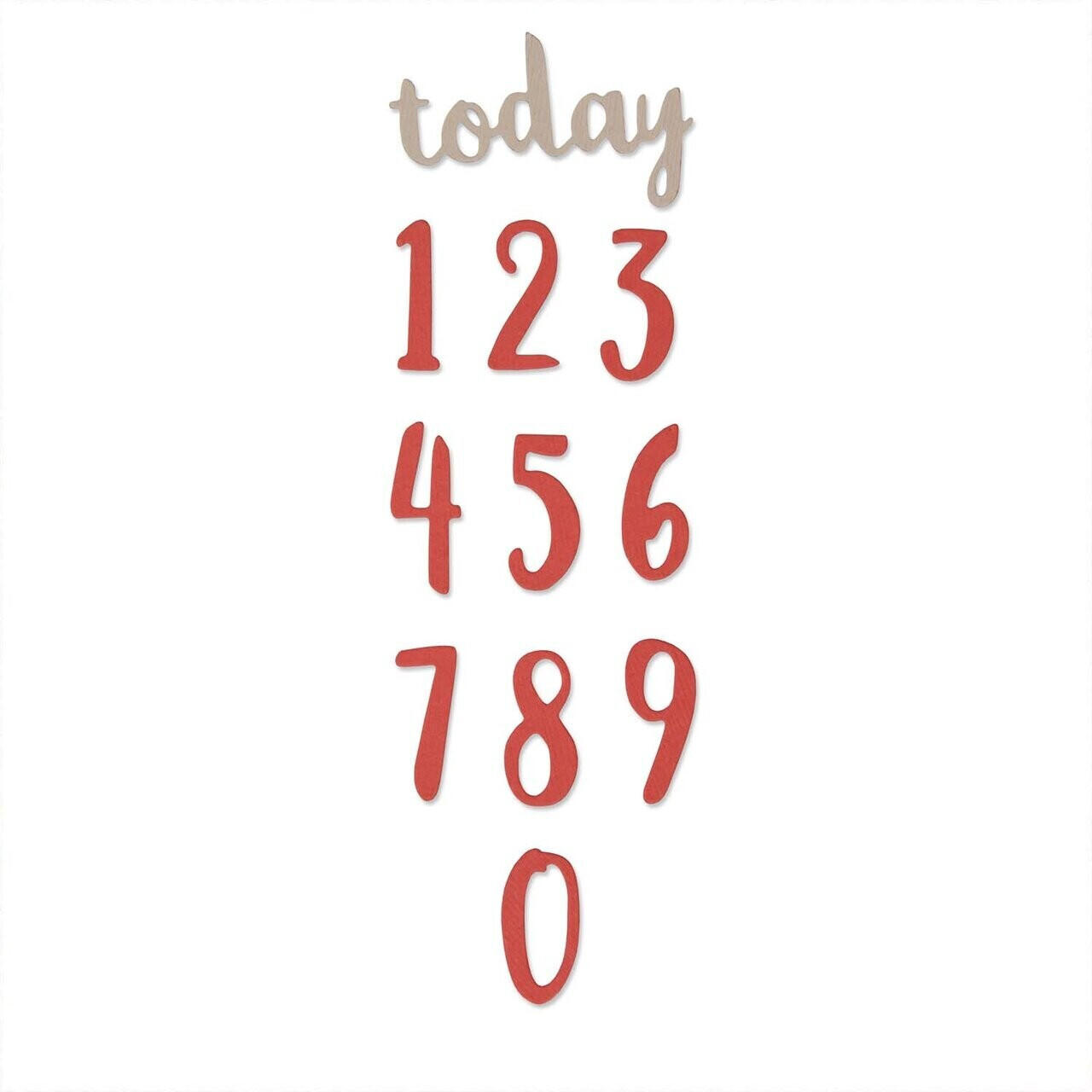 Sizzix Thinlits Die Set Brush Numbers by Debi Potter Erfahrungen 4.6/5 Sternen