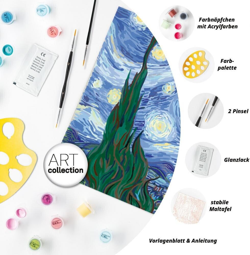 Ravensburger Malen nach Zahlen CREART Premium Serie ART Collection Starry Night Van Gogh (23518 ...