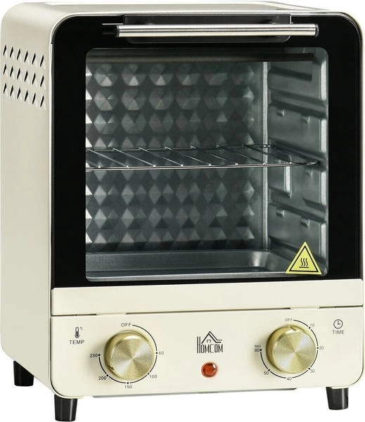 HomCom Minibackofen 15L Pizza-Ofen mit Backblech und Gitterrost ...